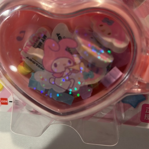 Office | My Melody Erasers With Case New In Package | Poshmark